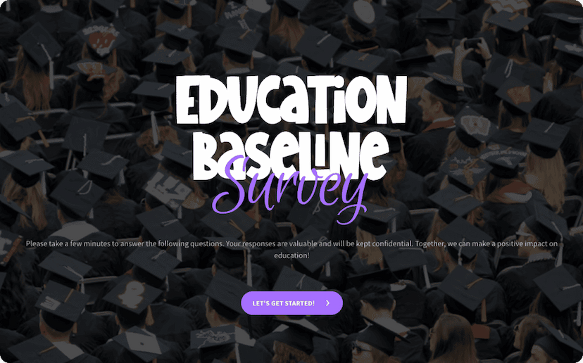 Project Baseline Survey Template | SurveySparrow