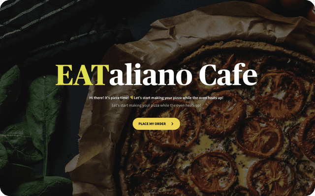 Online Pizza Order Form Template | SurveySparrow