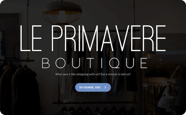 Retail Store Customer Feedback Form | SurveySparrow