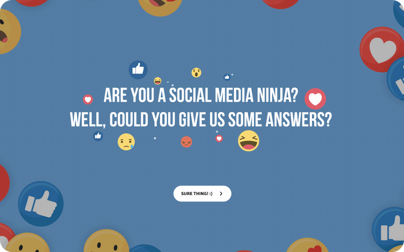 Social Media Questionnaire Template | SurveySparrow
