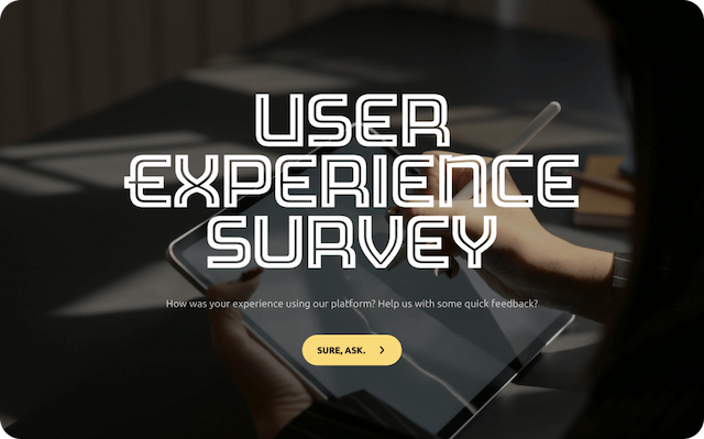 User Experience Survey & Questionnaire Template | SurveySparrow