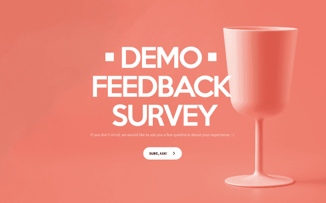 Demo Feedback Form Template | For collecting software feedback post demo