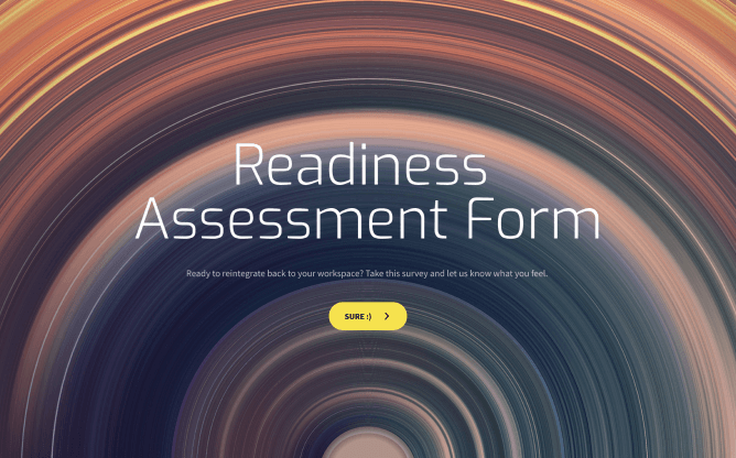 Work Readiness Assessment Form Template | SurveySparrow