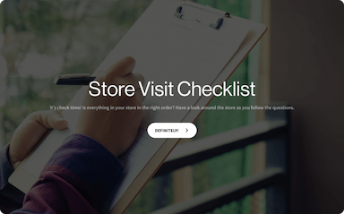 Retail Store Visit Checklist Template | For Daily Inspection