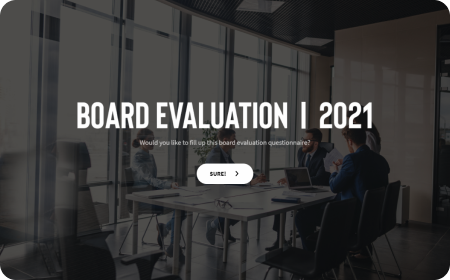 Board Evaluation Questionnaire Template | SurveySparrow
