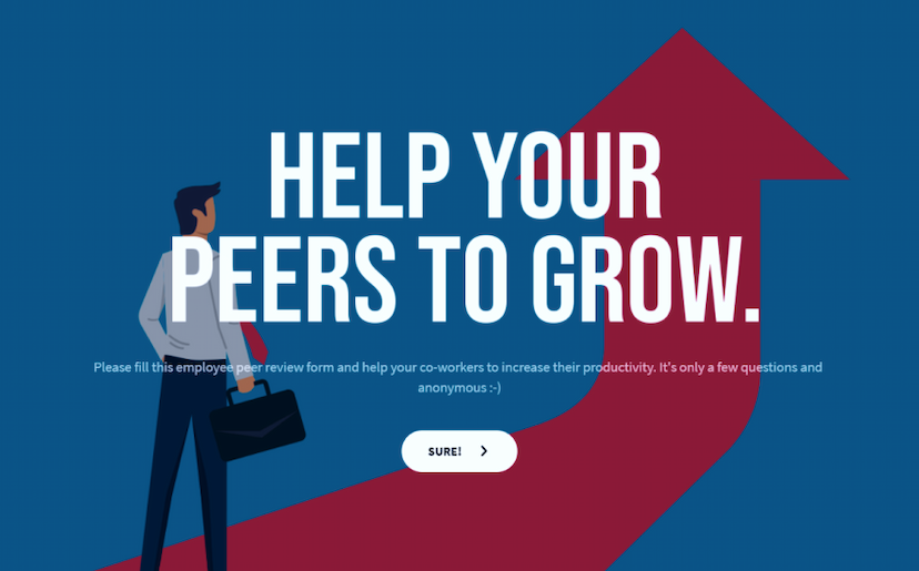 Employee Peer Review Form Template | For Peer Review Evaluation