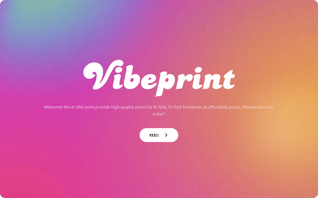 Brochure Order Form Template | SurveySparrow