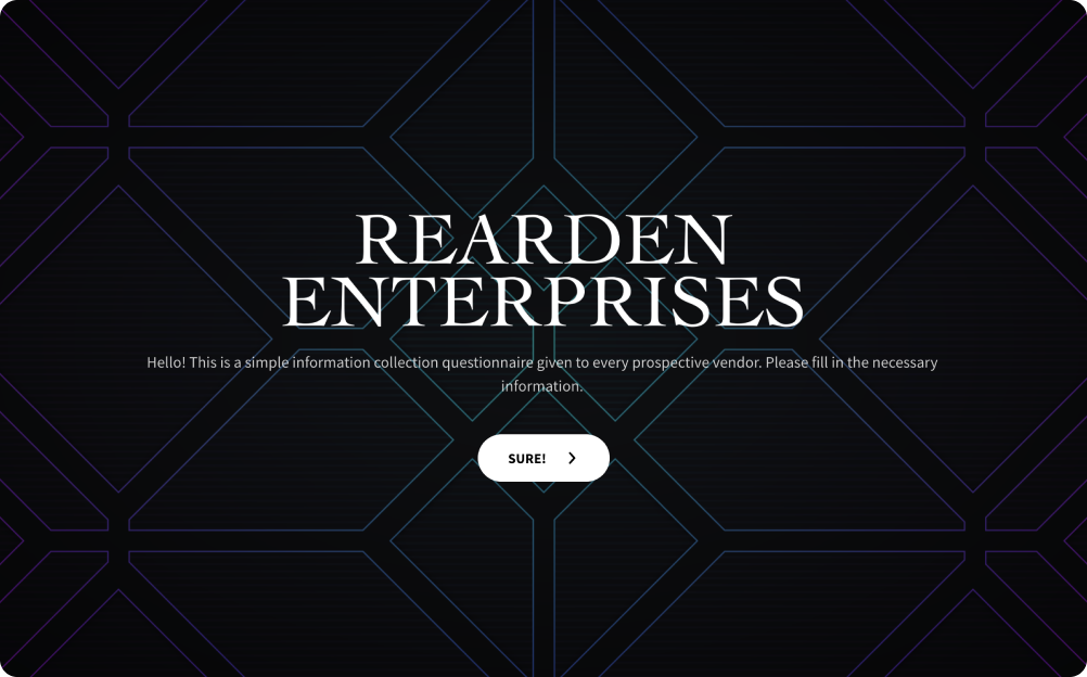 Vendor Questionnaire Form Template | SurveySparrow