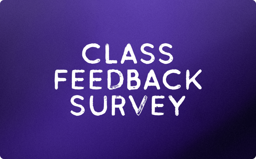 Class Feedback Survey Template | SurveySparrow