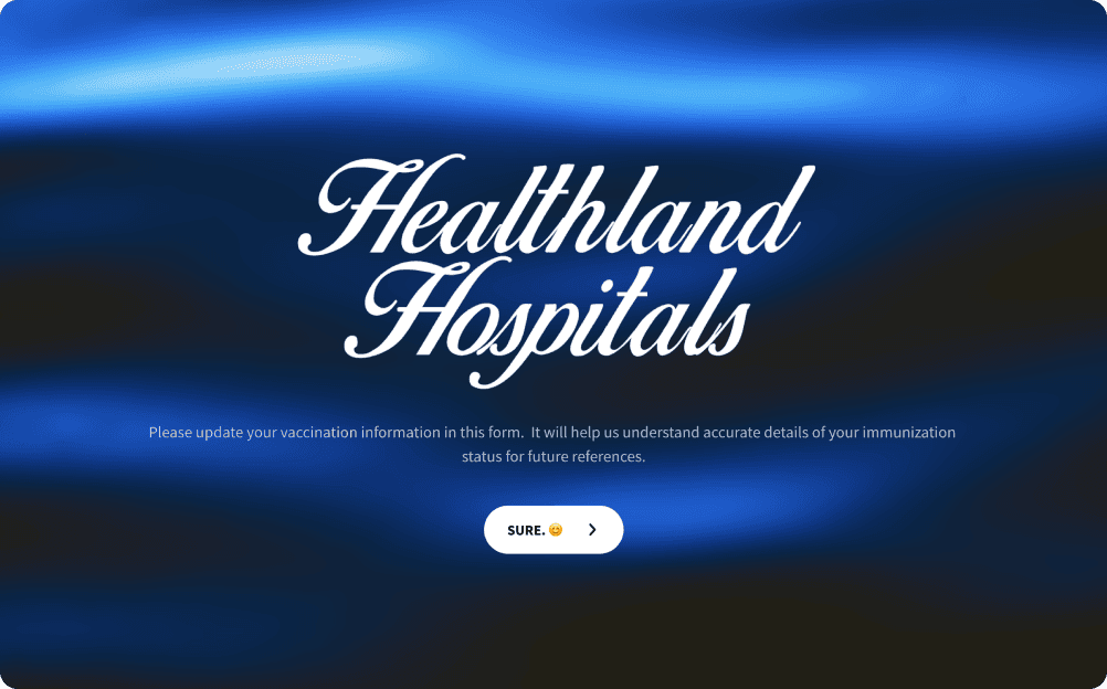 Immunization Record Form Template | SurveySparrow