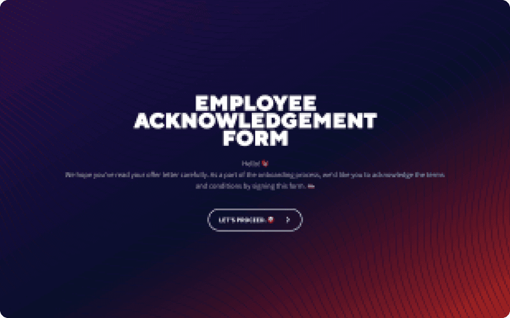 Sample Employee Acknowledgement Form Template | For Employee Policy