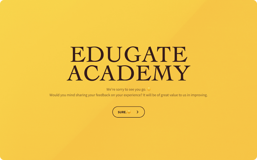 Course Exit Survey Template | SurveySparrow