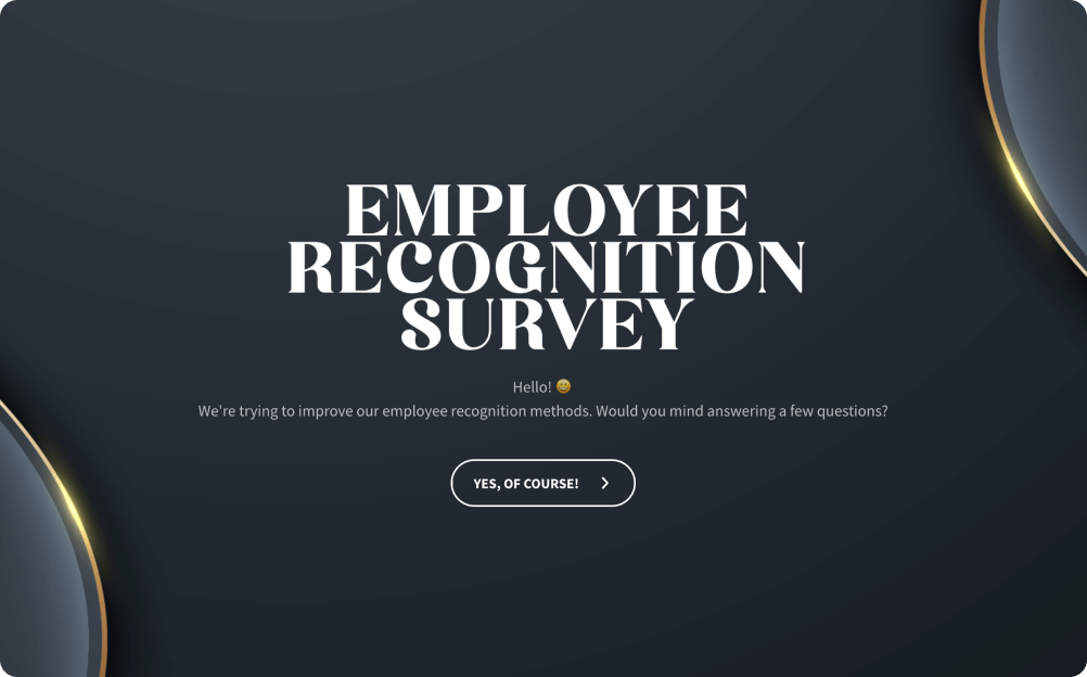 Employee Recognition Survey Template | Know Recognition Preferences