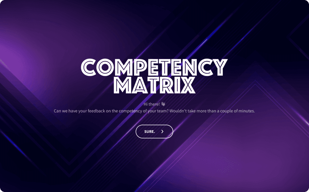 Skill Matrix Questionnaire Template | SurveySparrow