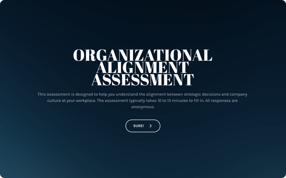 Organizational Alignment Survey Template | SurveySparrow