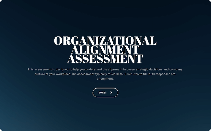 Organizational Alignment Survey Template | SurveySparrow