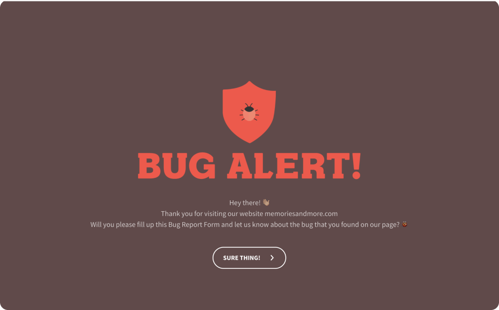 Bug Report Form Template | SurveySparrow