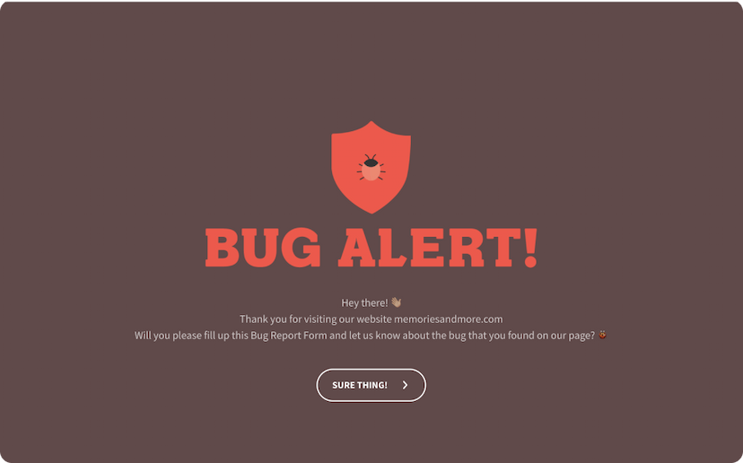 Bug Report Form Template | SurveySparrow