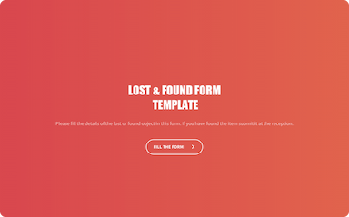 Lost and Found Form Template | For Workplace | SurveySparrow