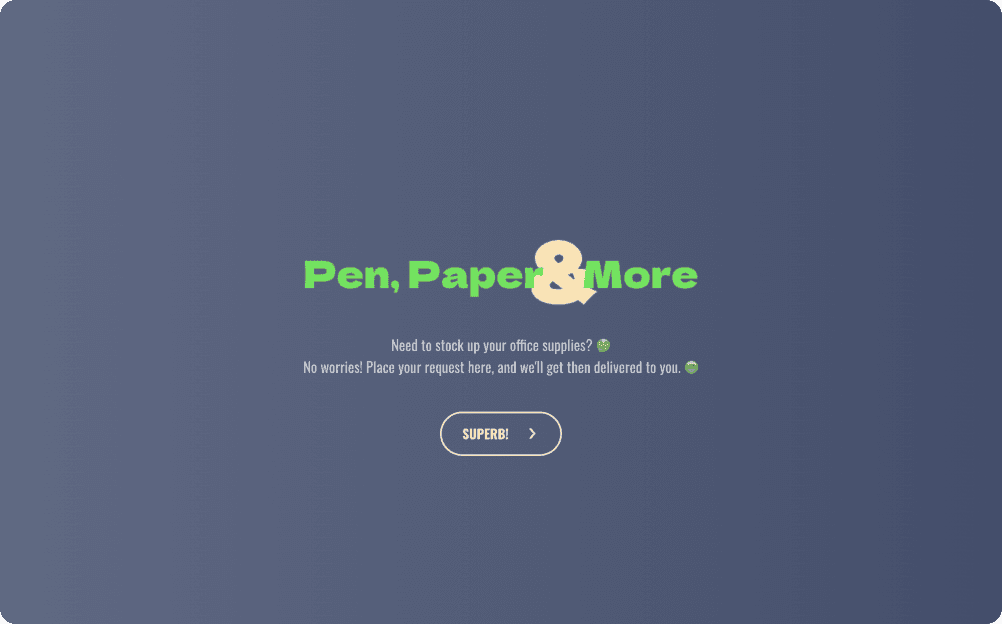 Free Office Supply Order Form Template | SurveySparrow