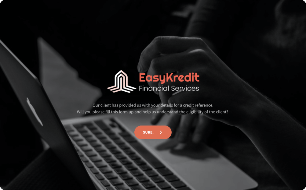 Free Credit Reference Request Form Template | SurveySparrow