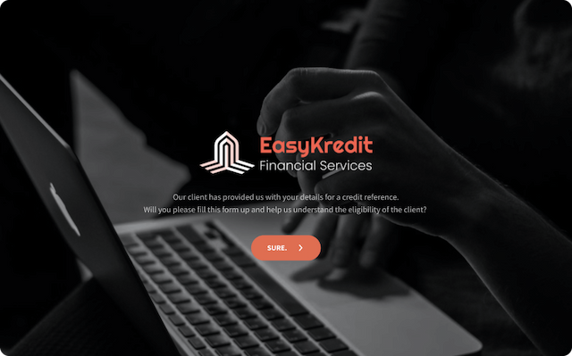 Free Credit Reference Request Form Template | SurveySparrow