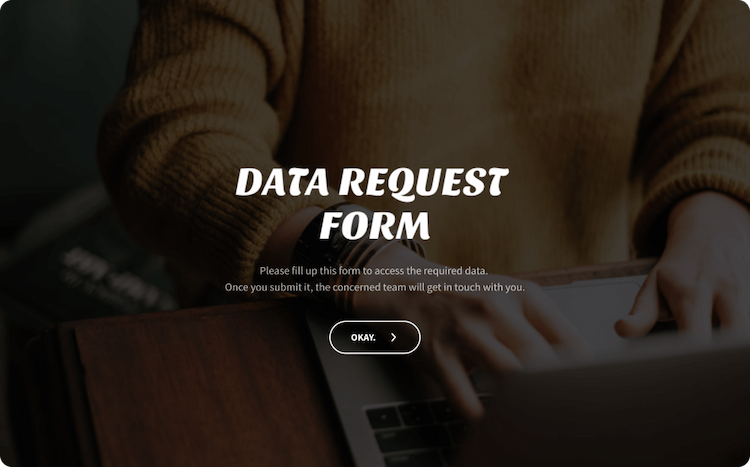 Data Request Form Template | For Accessing Client Data