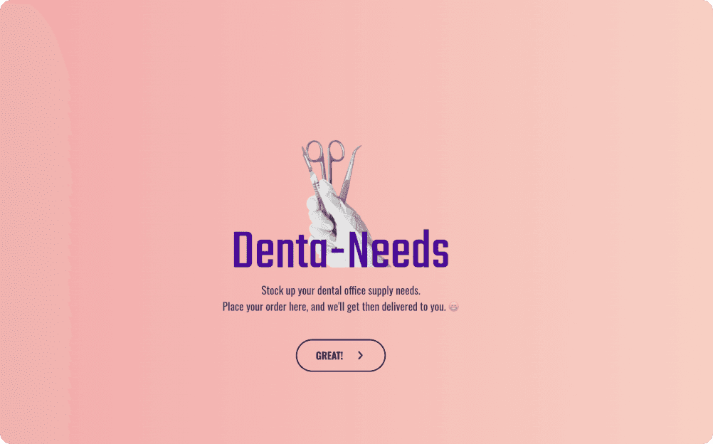 Dental Office Supply Order Form Template | SurveySparrow