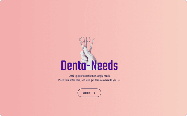 Dental Office Supply Order Form Template | SurveySparrow