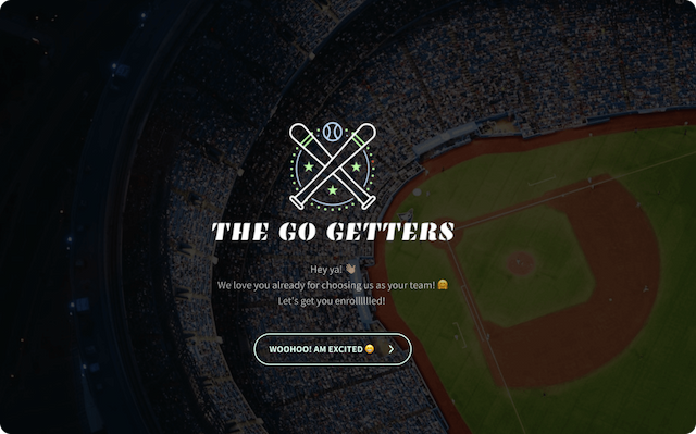 Baseball Player Registration Form Template | For New Player Registration