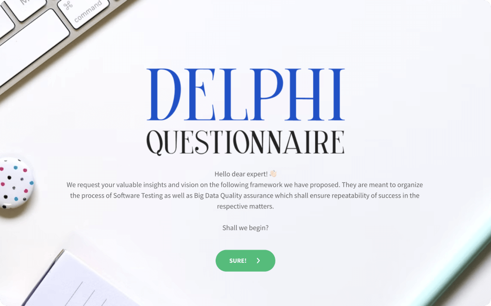 Delphi Survey Template | For Delphi Process | SurveySparrow