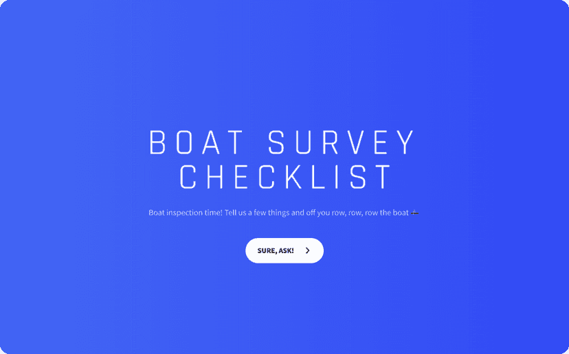 Boat Survey Checklist Template | For Marine Surveyors