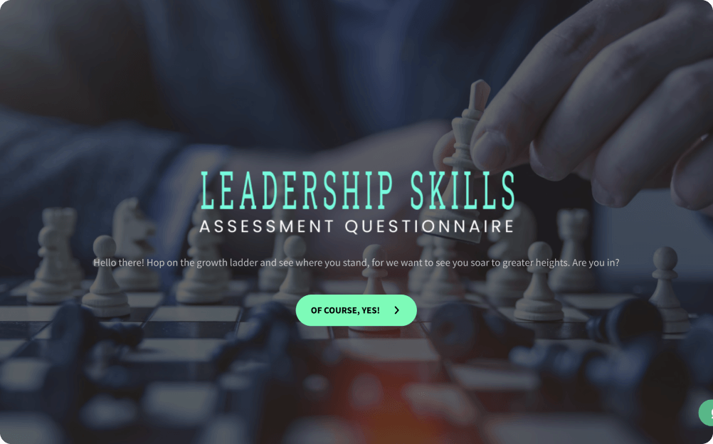 Leadership Skills Assessment Questionnaire | Leadership Traits & Style