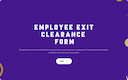 Free Employee Exit Clearance Form Template | SurveySparrow