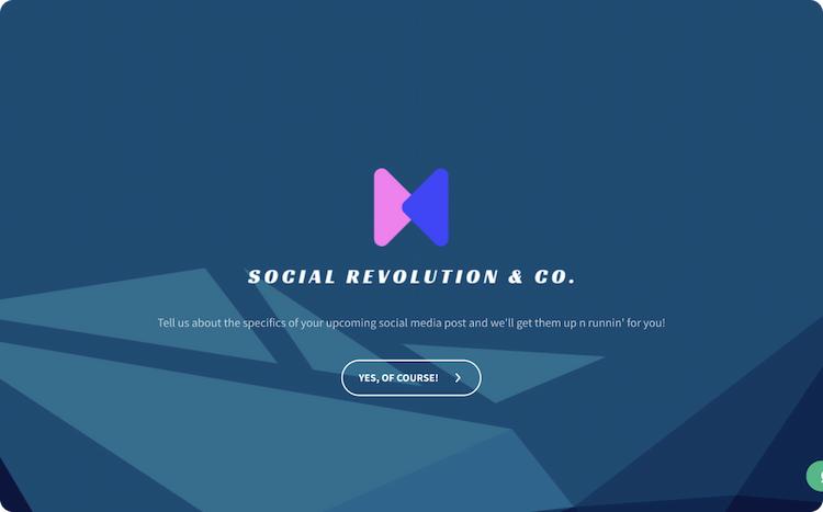 Social Media Post Request Form Template | SurveySparrow
