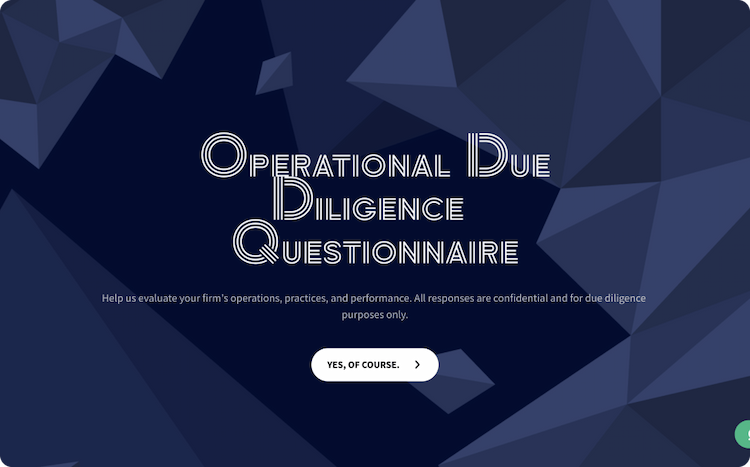 Operational Due Diligence Questionnaire | SurveySparrow