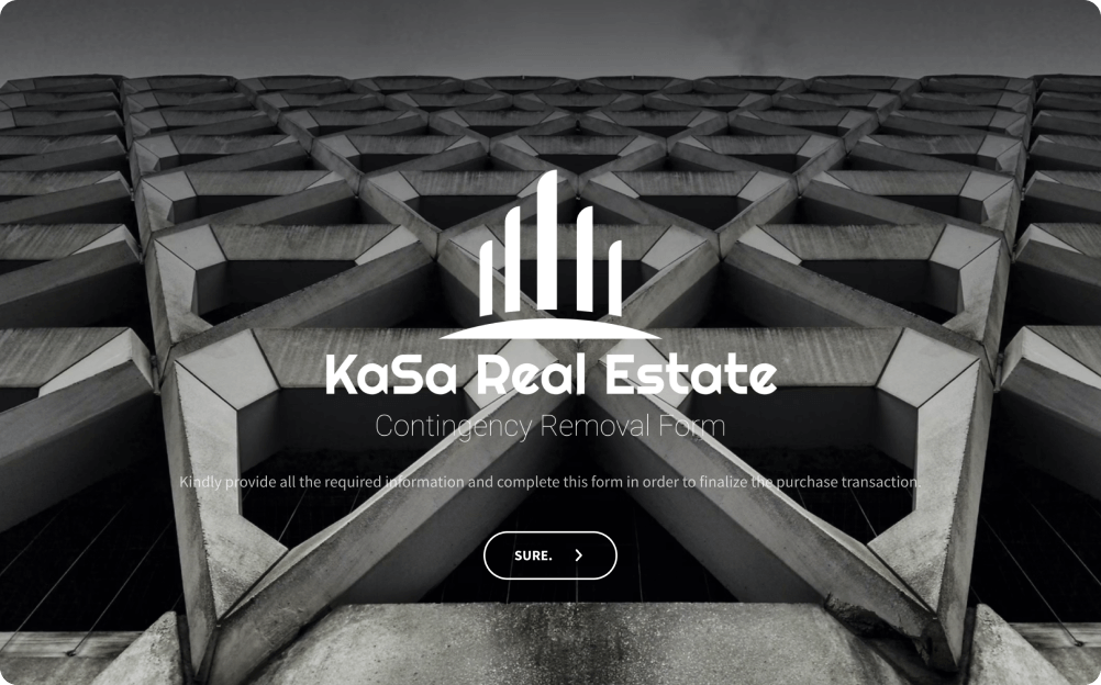 Contingency Removal Form Template | Release of Contingency Form