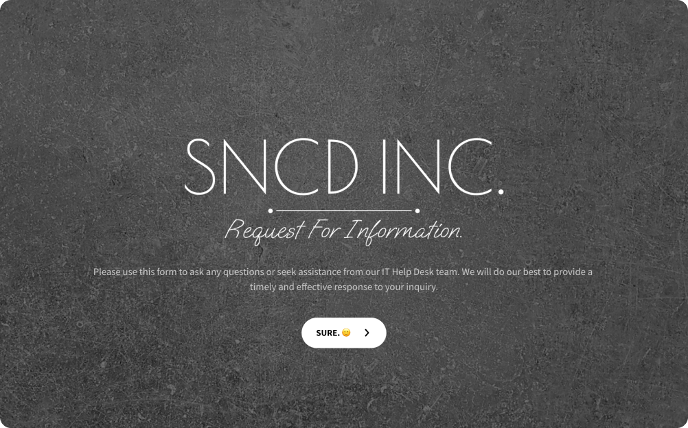 Information Request Form Template | SurveySparrow