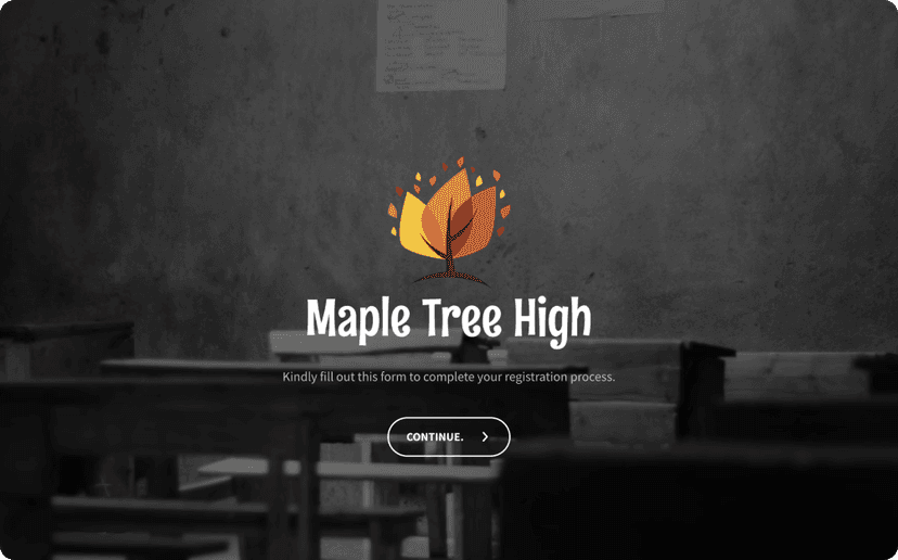 Online School Registration Form Template | SurveySparrow