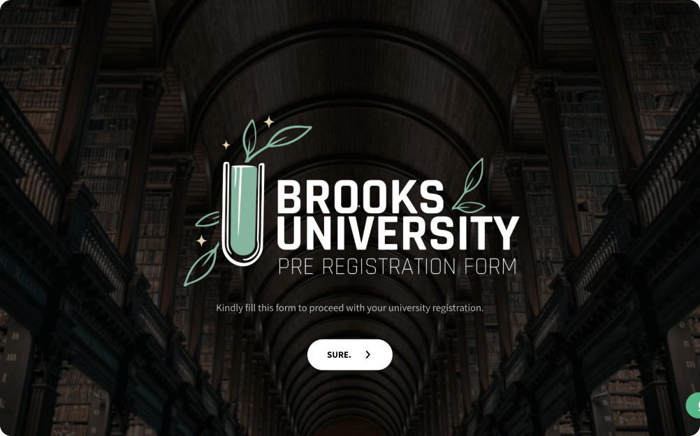 University Pre-Registration Form Template | Simplify Student Registration