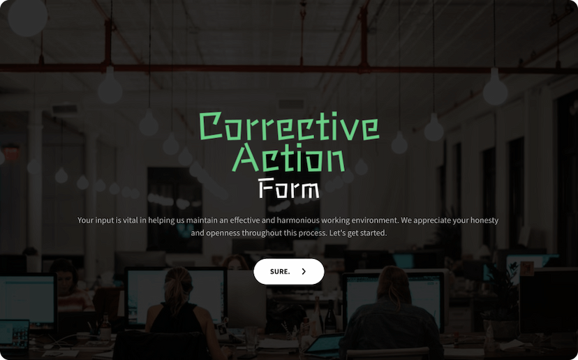 Corrective Action Form Template | Online & Printable