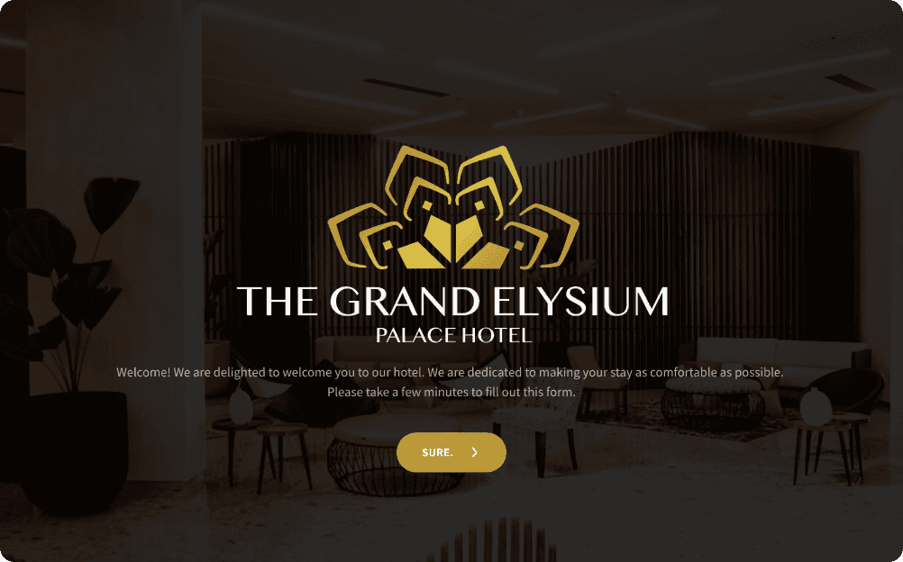 Hotel Guest Registration Form Template | SurveySparrow