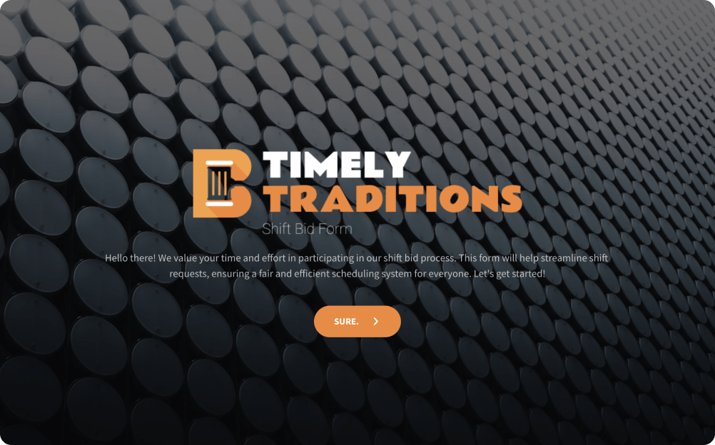 Shift Bid Form Template | Create Job Bid Forms Easily
