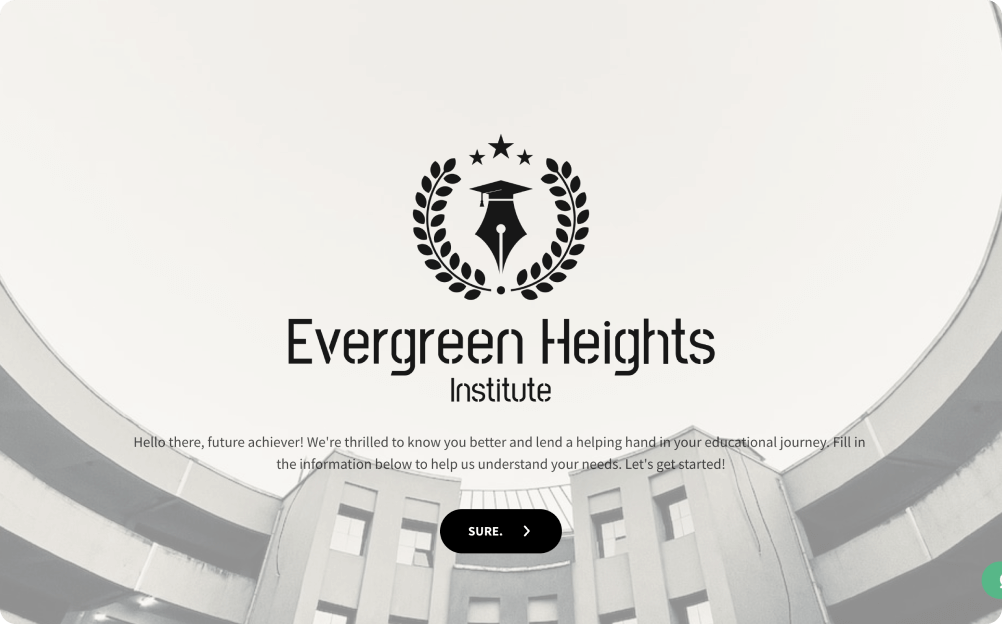 Online Student Profile Form Template | SurveySparrow