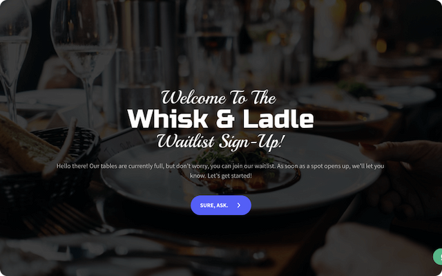 Waitlist Form Template | SurveySparrow