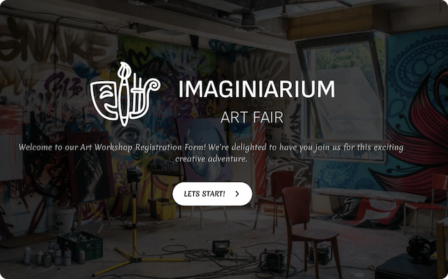 Art Workshop Registration Form Template | SurveySparrow