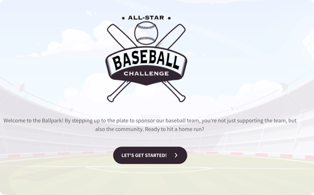 Baseball Sponsorship Form Template | SurveySparrow
