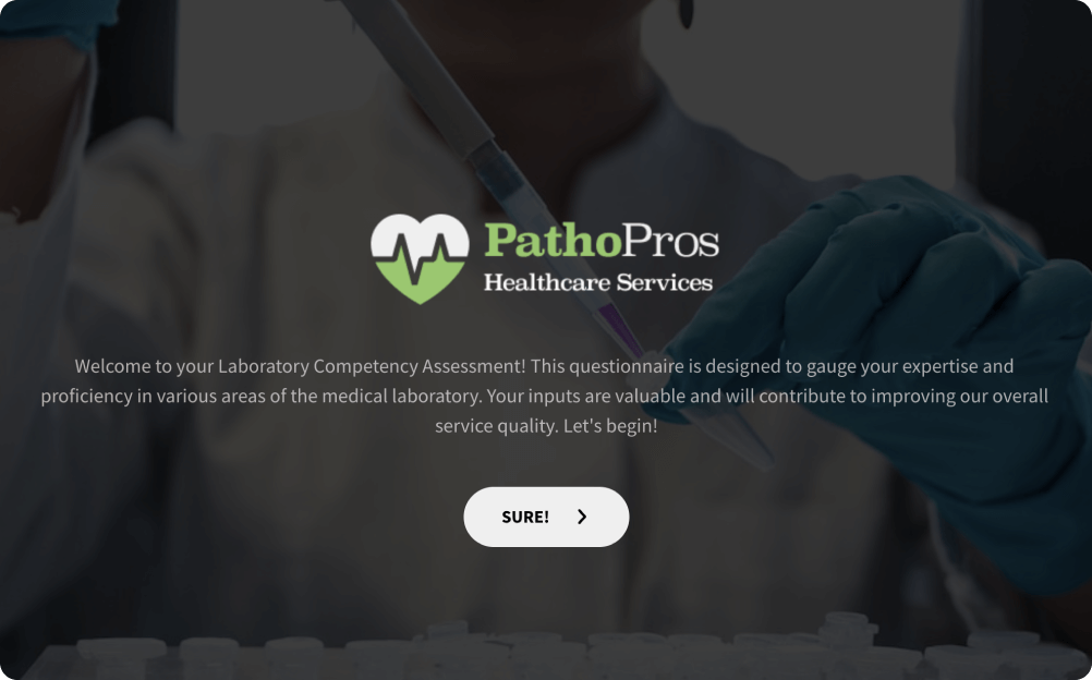 Laboratory Competency Assessment Form Template | SurveySparrow