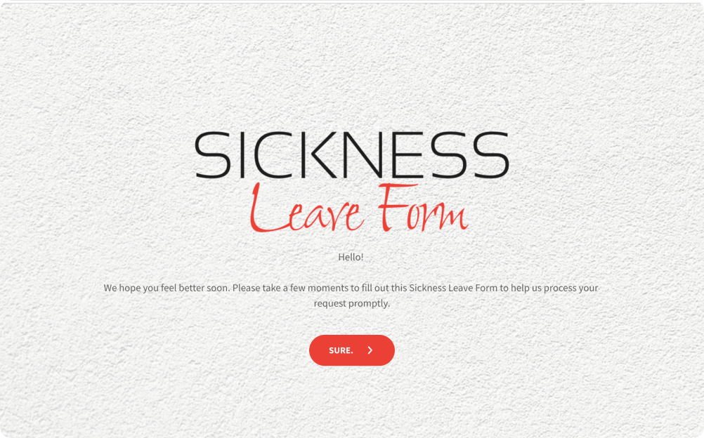 Sickness Leave Form Template | Streamline Your Leave Process