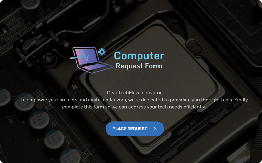 Computer Request Form Template | SurveySparrow